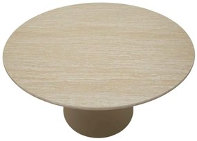 Kulatý jídelní stůl Bechora 120 cm krémový