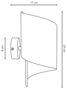 Nástěnné svítidlo SPIRAL 1xG9/8W/230V zlatá