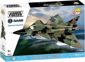 COBI 5911 Saab AJS 37 Viggen / Stavebnice / 911 dílů / 1:48 / od 9 let
