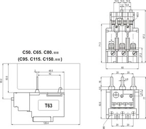 TEPELNE NADPROUDOVE RELE T63 I 21A