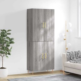 Skříň highboard šedá sonoma 69,5 x 34 x 180 cm kompozitní dřevo 3195673