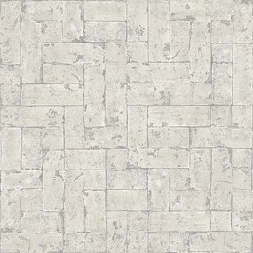 Vliesová tapeta na zeď šedá, imitace kamenného obkladu 347569, Matières - Stone, Origin