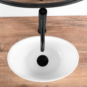 Rea Kate mini, umyvadlo na desku 365x245x130 mm, bílá lesklá, REA-U6803