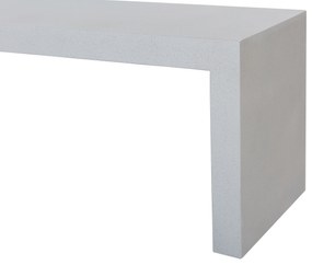 Venkovní betonová lavice bílá TARANTO Beliani