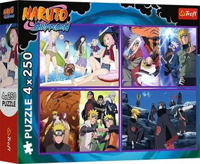Trefl puzzle naruto shippuden: dobrodružství naruta uzumaki 4x250 dílků