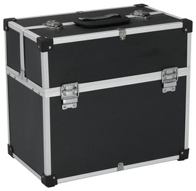 Kufr na nářadí 38 x 22,5 x 34 cm černý hliník