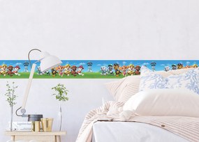 Dětská samolepící bordura na zeď Tlapková Patrola Spěchá na Pomoc | 5 m x 9.7 cm | DWBD8161