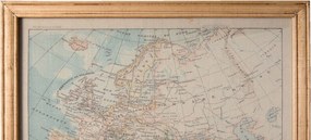 Obraz mapa Evropa - 65*2*50 cm