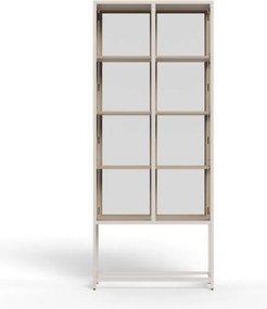 Vitrína Seaford 77x185,6 cm šedá