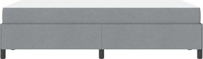 Postel s boxspringem Světle šedá 120 x 190 cm textil 3398843
