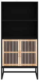 Highboard černý 60 x 35 x 125 cm kompozitní dřevo - Default Title