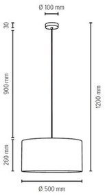 Spot-Light 3754027 - Lustr na lanku SCARLETT 1xE27/60W/230V