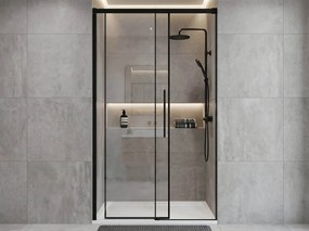 Gelco Luxor Black sprchové dveře do niky 110 x 200 cm posuvné černá čiré sklo GU1211B