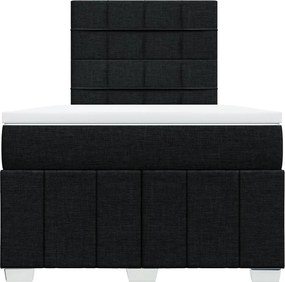 Box spring postel s matrací černá 120x200 cm textil 3291637