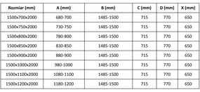 Mexen Velar, sprchový kout s posuvnými dveřmi 150(dveře) x 85(stěna) cm, 8mm čiré sklo, růžové zlato, 871-150-085-01-60