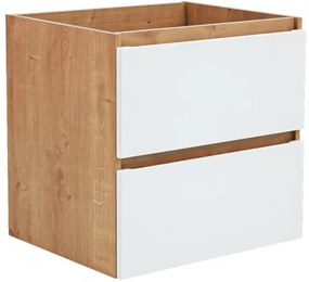 Koupelnová skříňka pod umyvadlo MONAKO WHITE OAK 2S