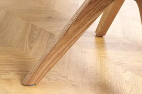 Designová otočná židle Yenibeth béžová / dub