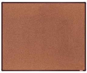 Korková nástěnka boardOK v hliníkovém rámu, 1500 x 1200 mm, hnědý rám