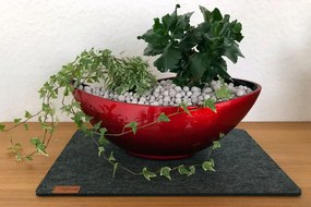 Mísa na květiny MONDANA, sklolaminát, šířka 39 cm, červená
