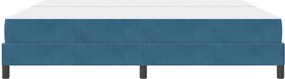 Postel s boxspringem s matrací Tmavě modrá 200 x 200 cm textil 3398717