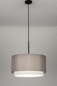 Závěsné designové šedé svítidlo do ložnice Rigoletto Yersey and Black