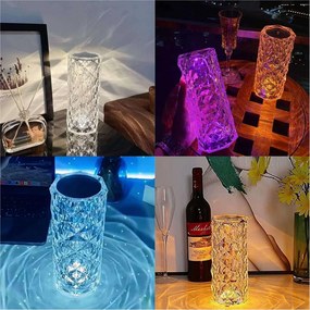 Dekorační LED osvětlení ROSE DIAMOND - 21 cm - multikolor