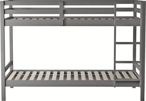 Kondela Patrová postel, 90x200, masivní dřevo, šedá, INEZA