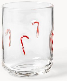 Sada ručně foukaných sklenic Candy, 4 díly