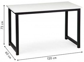 Psací stůl Max černo-bílý