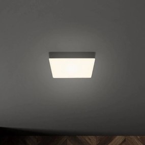 Stropní svítidlo LED Flame, 15,7 x 15,7 cm, černé