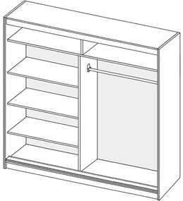 Ložnice EFFECT s | 5 dílů | sonoma/andersen
