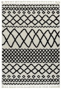Kusový koberec Shaggy Safi smetanově bílý 140x190cm