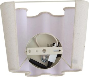 Japandi nástěnné svítidlo béžové s lněným stínidlem 20 cm - Oyster