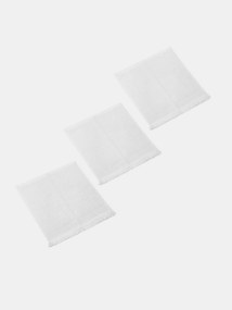 Sinsay - Sada bavlněných ručníků s třásněmi 3 pack - bílá