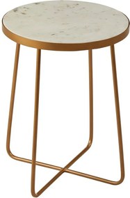Kulatý odkládací stolek s mramorovou deskou ø 36 cm Shalimar – Premier Housewares