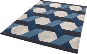 Modrý  koberec Moby Blue Rozměry: 160x230 cm