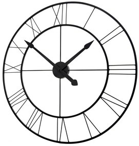 Tutumi, nástěnné kovové hodiny 50 cm CFZL-CL-50, černá, ZEG-08749