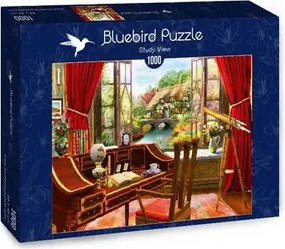 BLUEBIRD Puzzle Výhled z pracovny / 1000 dílků / od 14 let