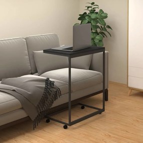 vidaXL Odkládací stolek s kolečky 55x35x70 cm kompozitní dřevo [343103] Barva: Černá
