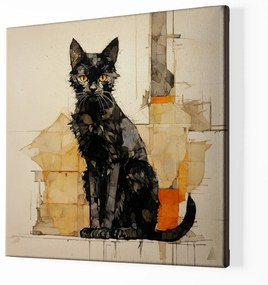 Obraz na plátně - Kočka pana Edgara FeelHappy.cz Velikost obrazu: 100 x 100 cm