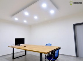 LED Solution Bílý vestavný LED panel kulatý 300mm 24W Barva světla: Studená bílá 102704
