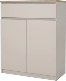 Krémová komoda 80x100x40 cm Naia – Tvilum