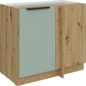 ARIA st | dolní skříňka 105 ND 1F rohová s policí | 105x60 cm | artisan/aquamarine