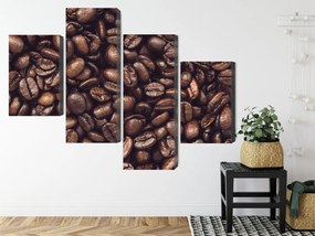 Vícedílný obraz Pražená Kávová Zrna Nedostatek Nedostatek Plátno Canvas 80x50
