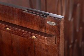 Designová komoda Lameez 175 cm tmavě hnědá akácie
