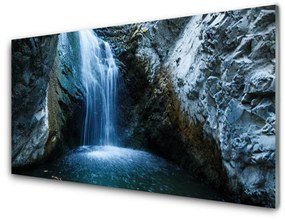 akrylový obraz Vodopád Příroda 140x70 cm