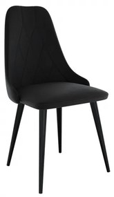 Čalouněná jídelní židle ST91, Barva: černá, Potah: Magic Velvet 2219