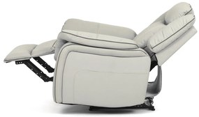 AUTRONIC TV a relaxační křeslo s elektrickým ovládáním, potah ekokůže v odstínu lanýž TV-4119 LAN