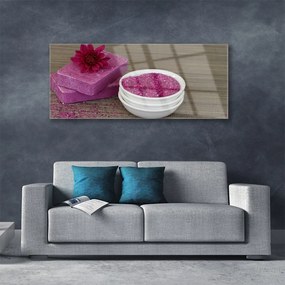 akrylový obraz Písek Mýdlo Umění 125x50 cm