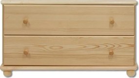 Casarredo - Komfort nábytek Komoda DK-101 se 2 zásuvkami, masiv | barva: bez moření borovice